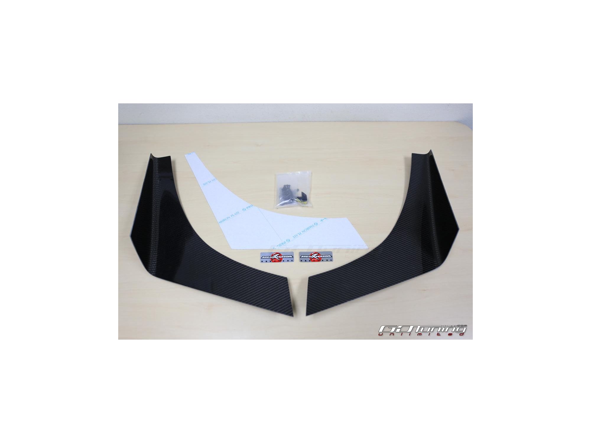Go Tuning Unlimited M&M Honda Racing Carbon Canards - Universal